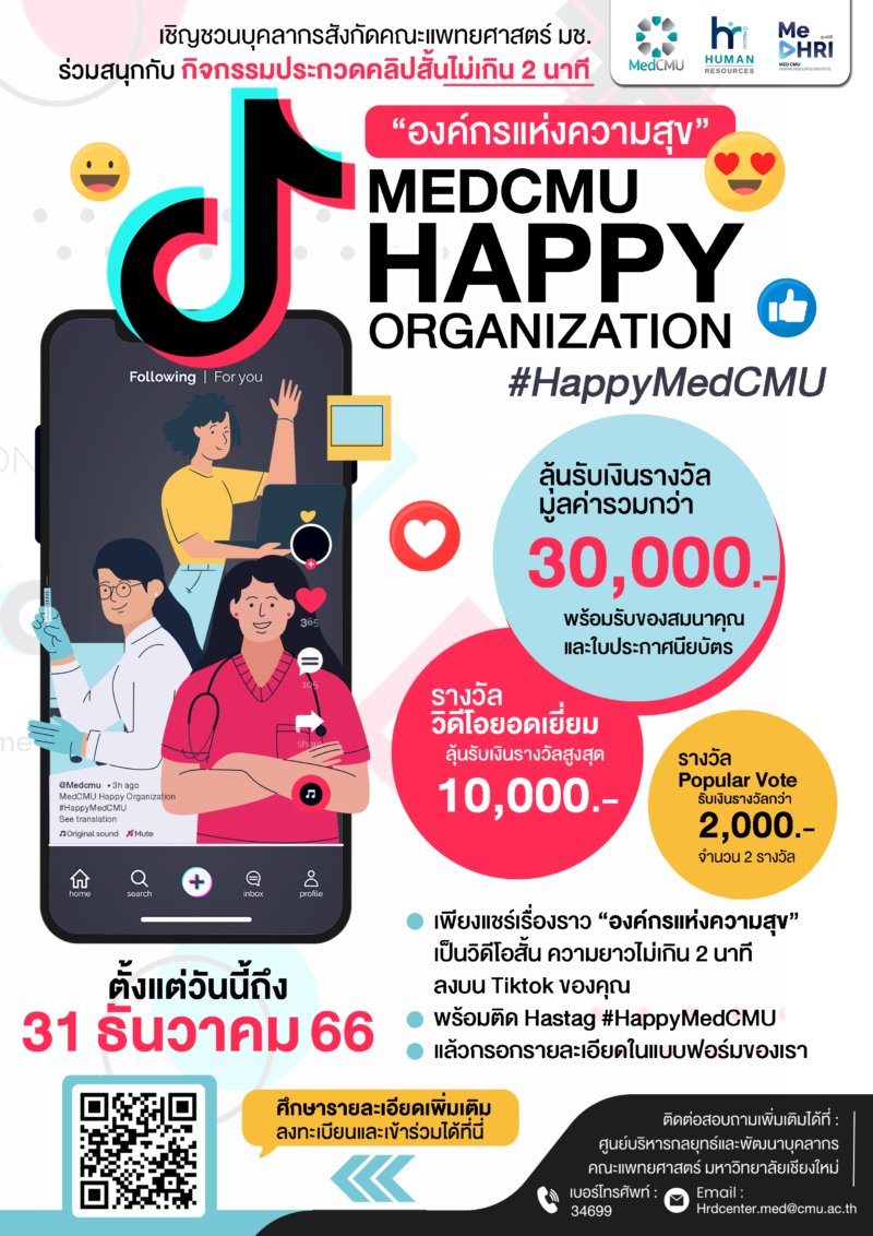 MEDCMU Happy Organization "องค์กรแห่งความสุข" - MeDHRI